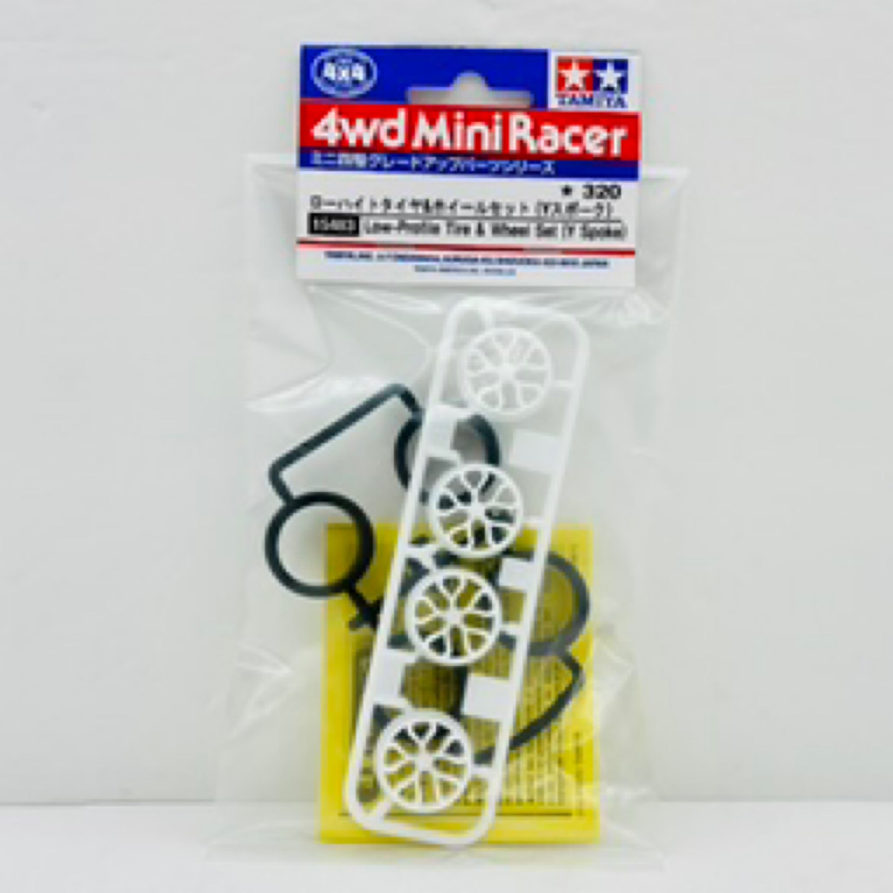 Mini 4WD #15483 LP Tire & Wheel Set Y Spoke | HobbyOne Japan