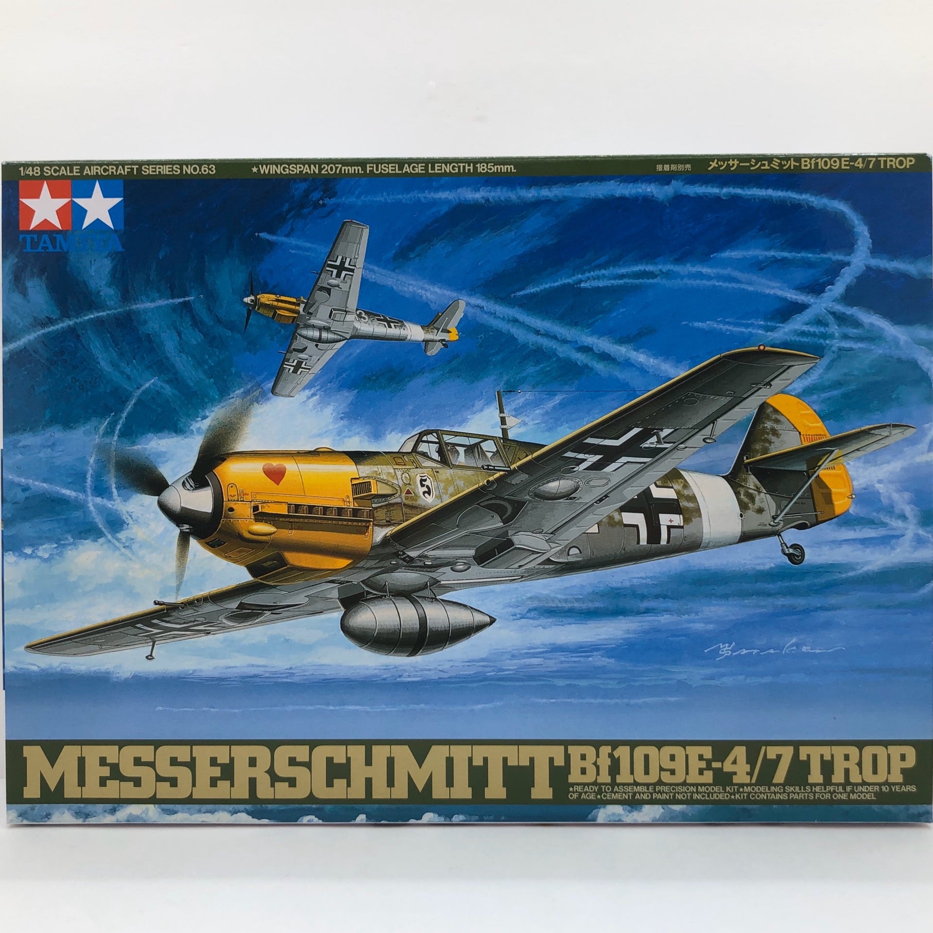 Tamiya 61063 - 1/48 Messerschmitt Bf109E-4/7 Trop | HobbyOne Japan