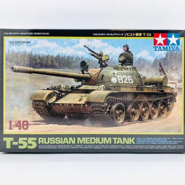 Tamiya #32598 Russian Medium Tank T-55 1/48 | HobbyOne Japan